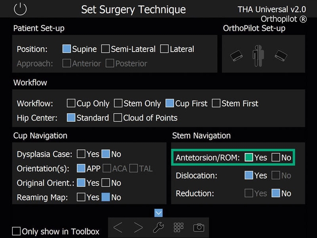 THA Pro navigation software hip arthroplasty - B. Braun